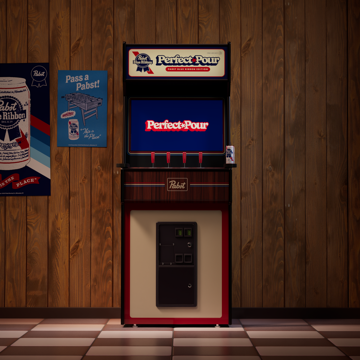 Perfect Pour: Pabst Blue Ribbon Edition – DSM Arcade